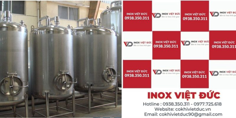 Xưởng gia công bồn inox công nghiệp - bồn inox 304 giá tốt